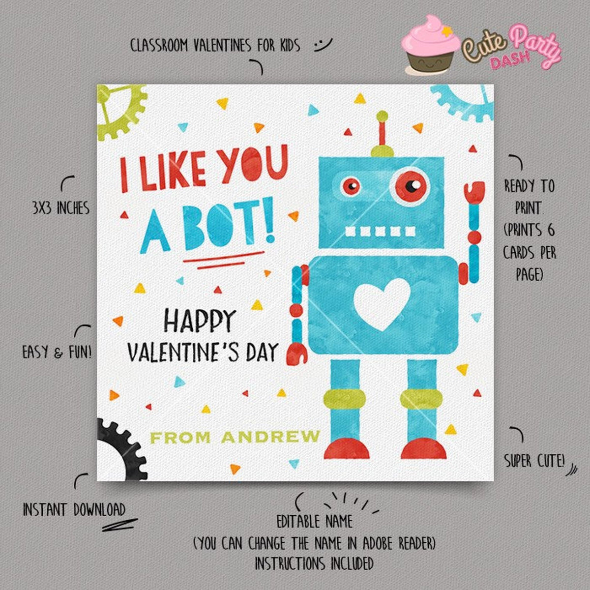 I Like You a Bot Valentine! – Sugar Crestline